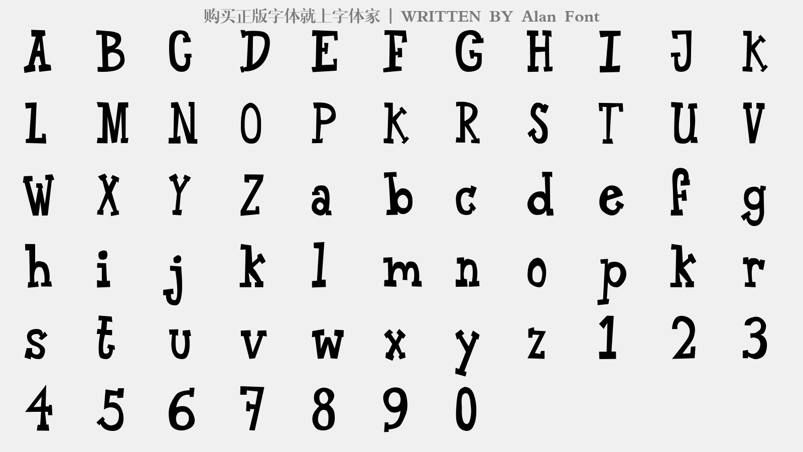 Alan Font免费字体下载 - 英文字体免费下载尽在字体家