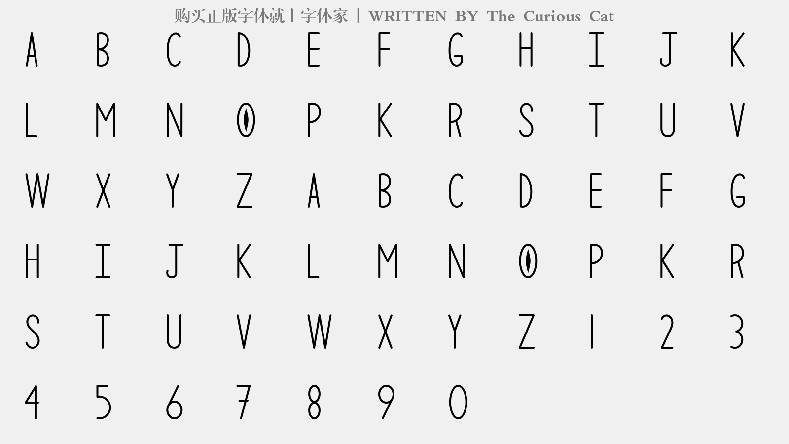 The Curious Cat免费字体下载 - 英文字体免费下载尽在字体家