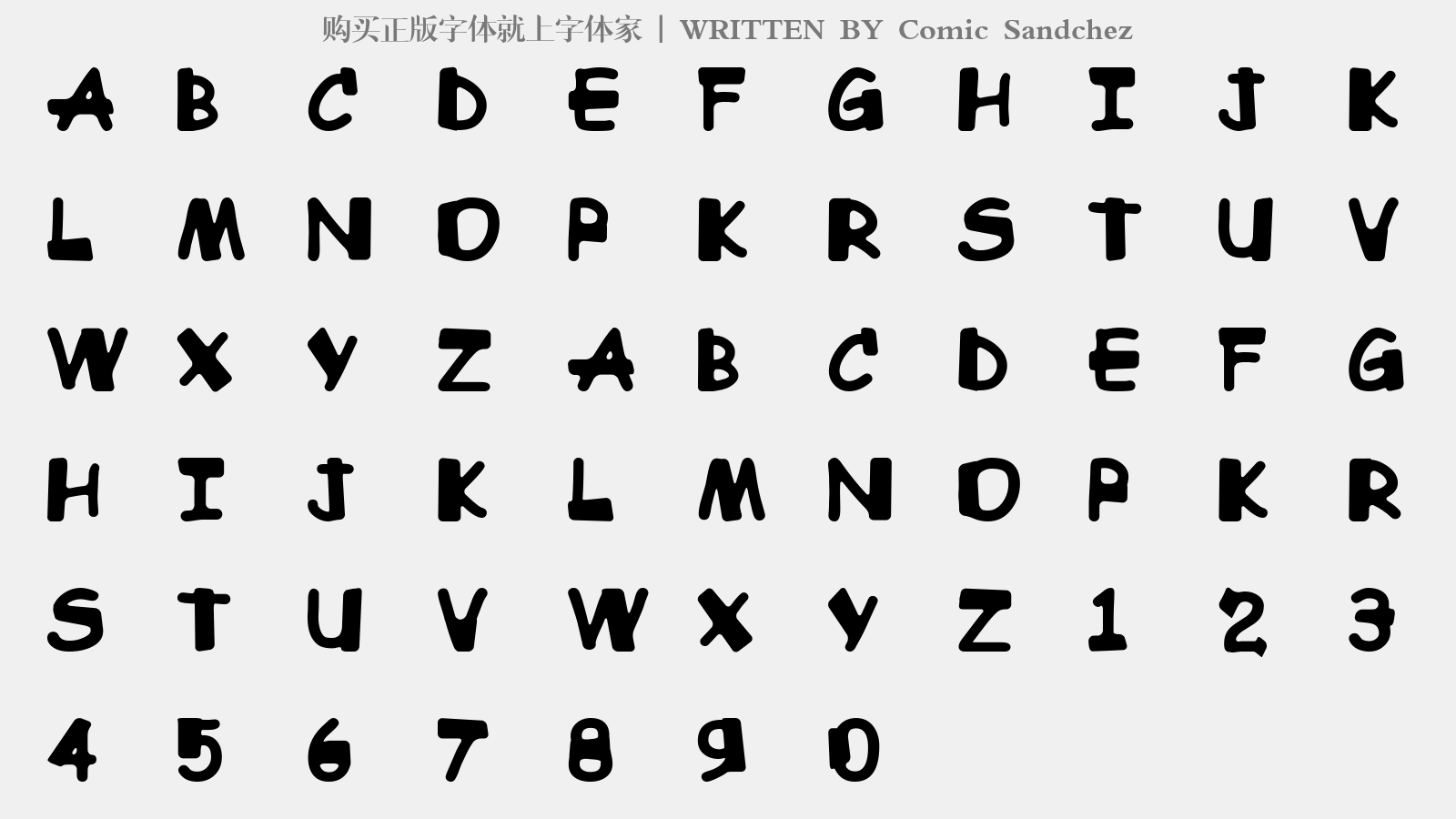 Comic Sandchez免费字体下载 - 英文字体免费下载尽在字体家