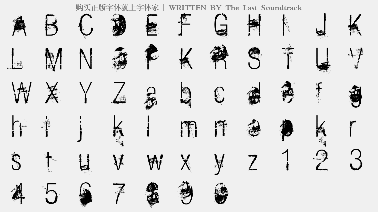 The Last Soundtrack免费字体下载 - 英文字体免费下载尽在字体家