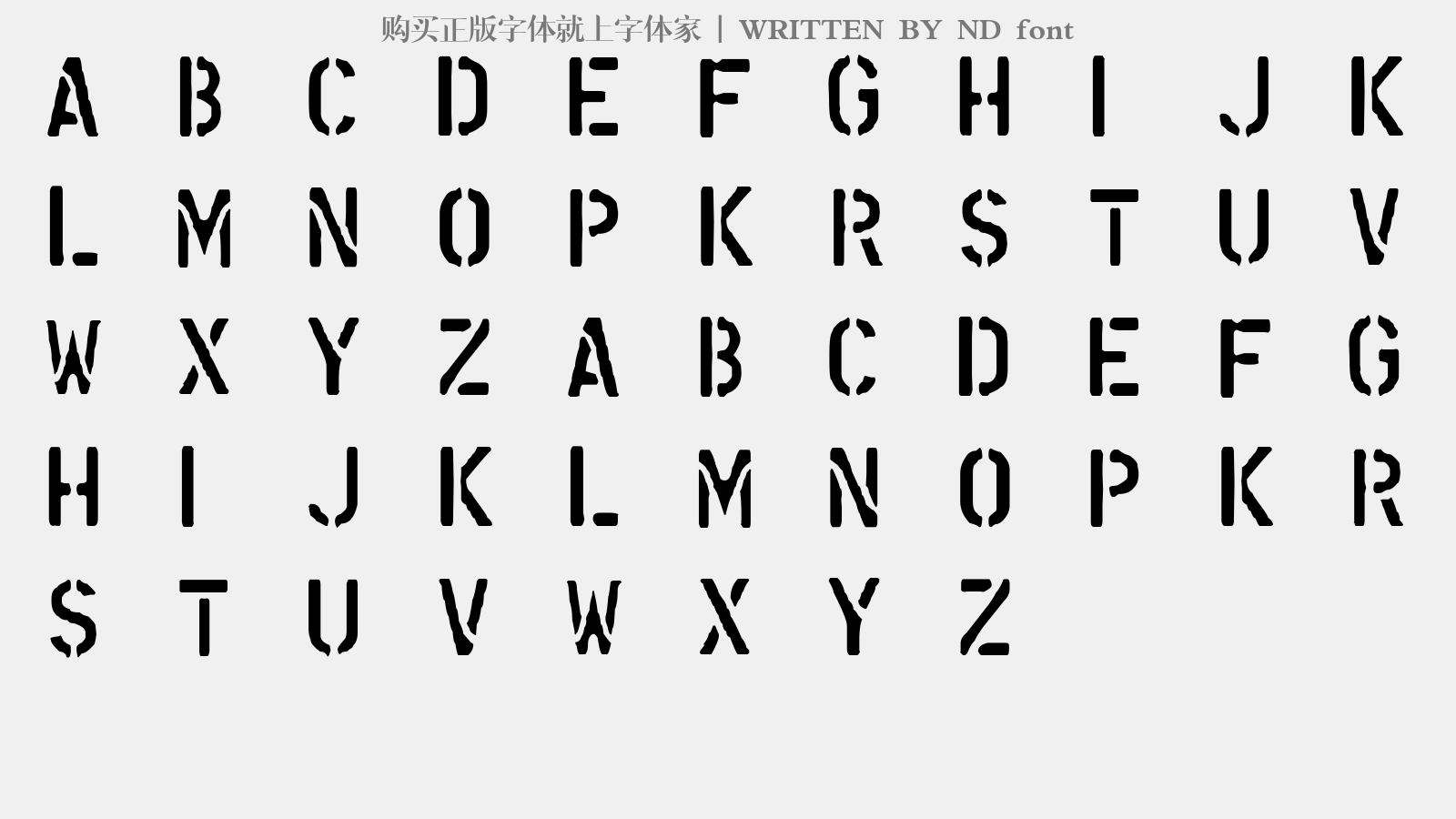 ND font免费字体下载 - 英文字体免费下载尽在字体家