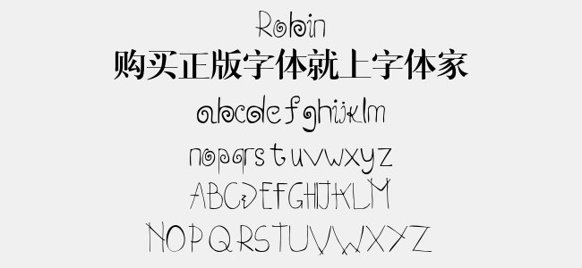 Robin免费字体下载 - 英文字体免费下载尽在字体家