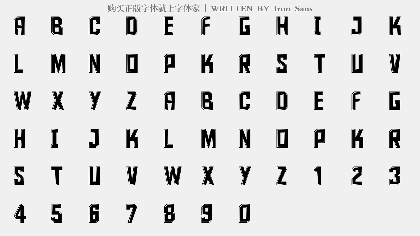 Iron Sans免费字体下载 - 英文字体免费下载尽在字体家