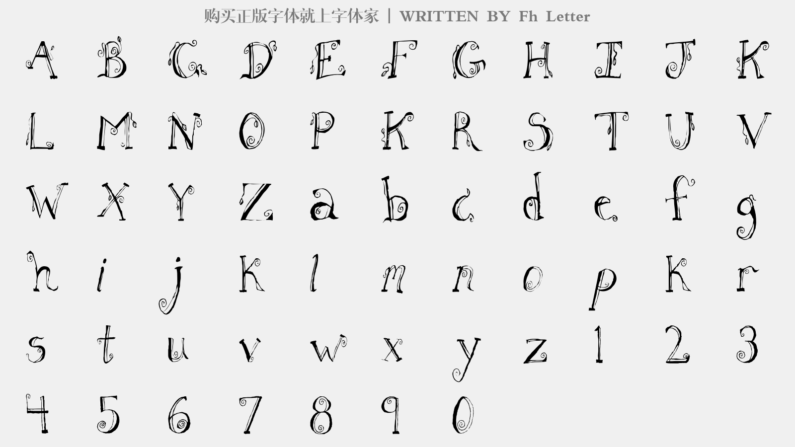 Fh Letter免费字体下载 - 英文字体免费下载尽在字体家