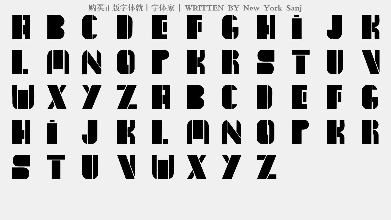 New York Sanj免费字体下载 - 英文字体免费下载尽在字体家