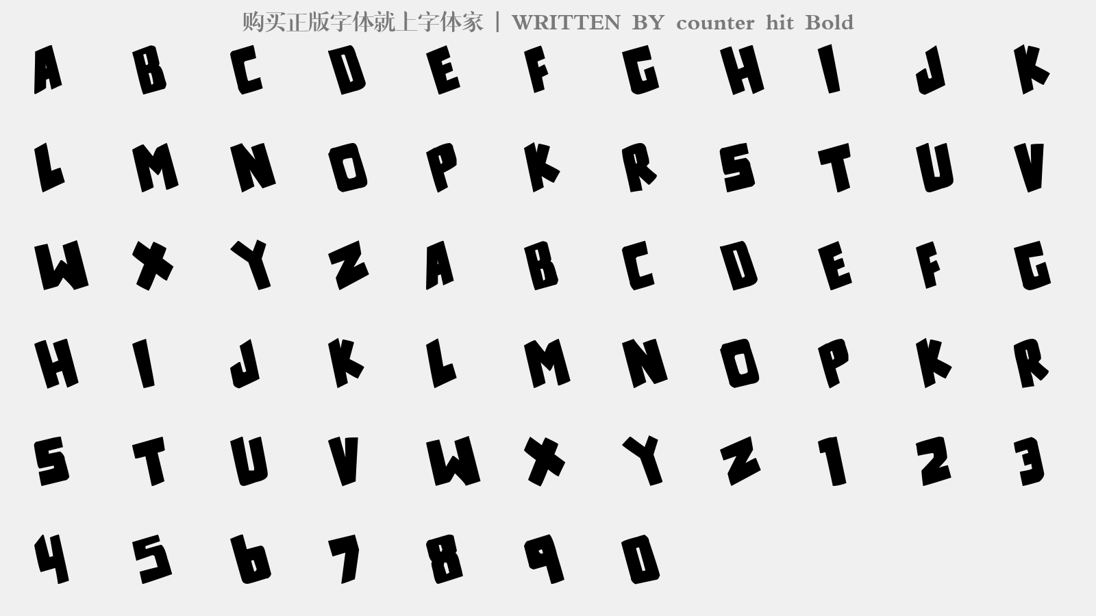 counter hit Bold免费字体下载 - 英文字体免费下载尽在字体家