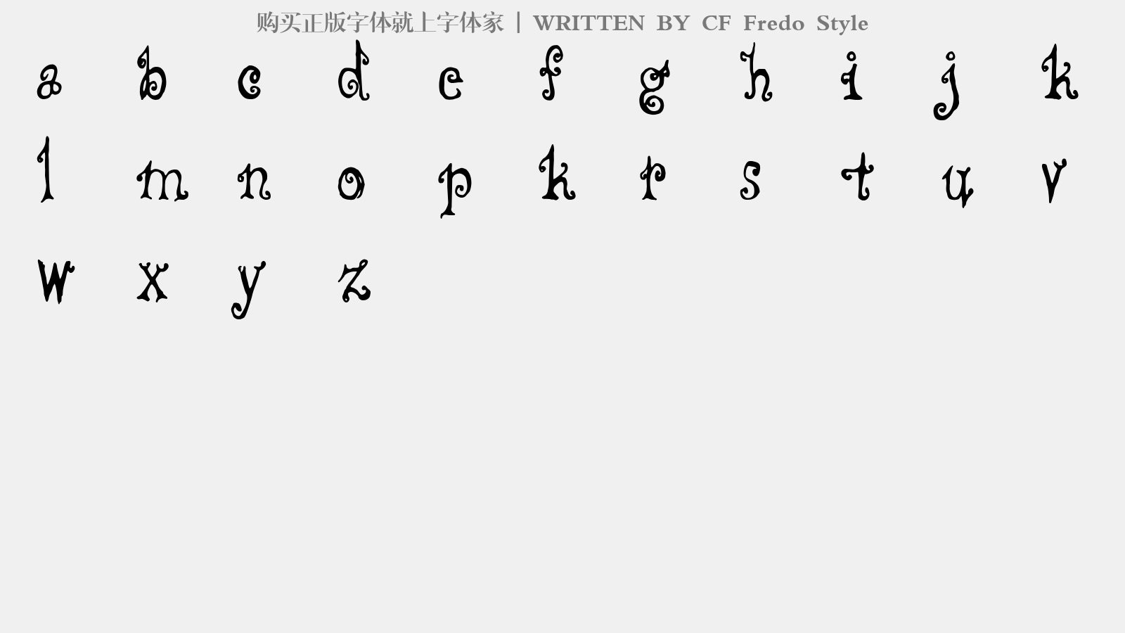 CF Fredo Style免费字体下载 - 英文字体免费下载尽在字体家