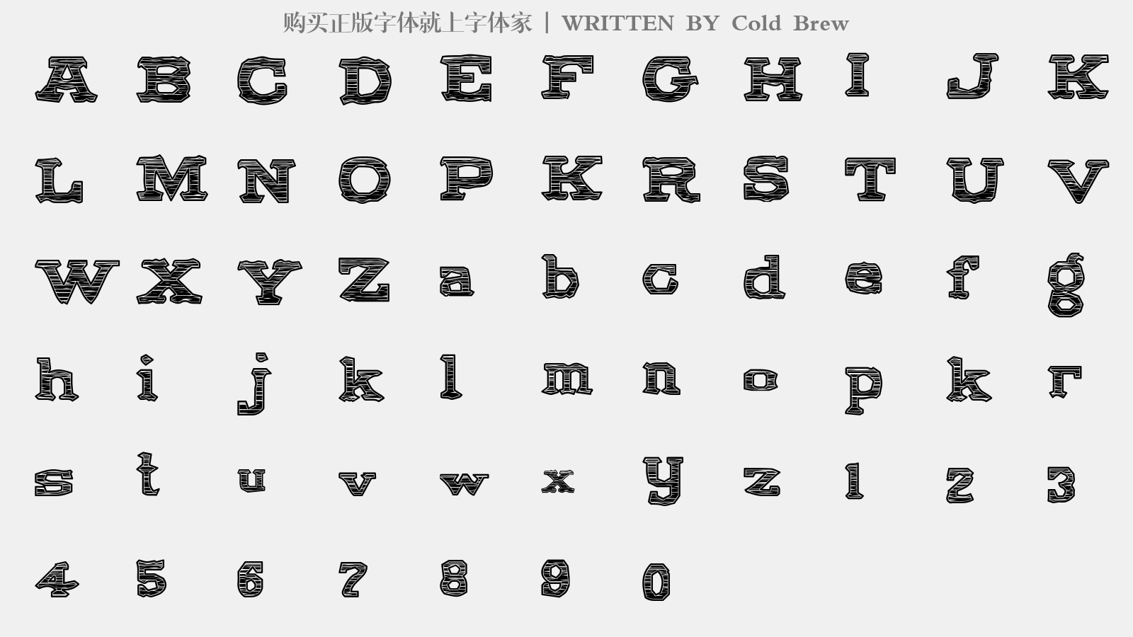 Cold Brew免费字体下载 - 英文字体免费下载尽在字体家