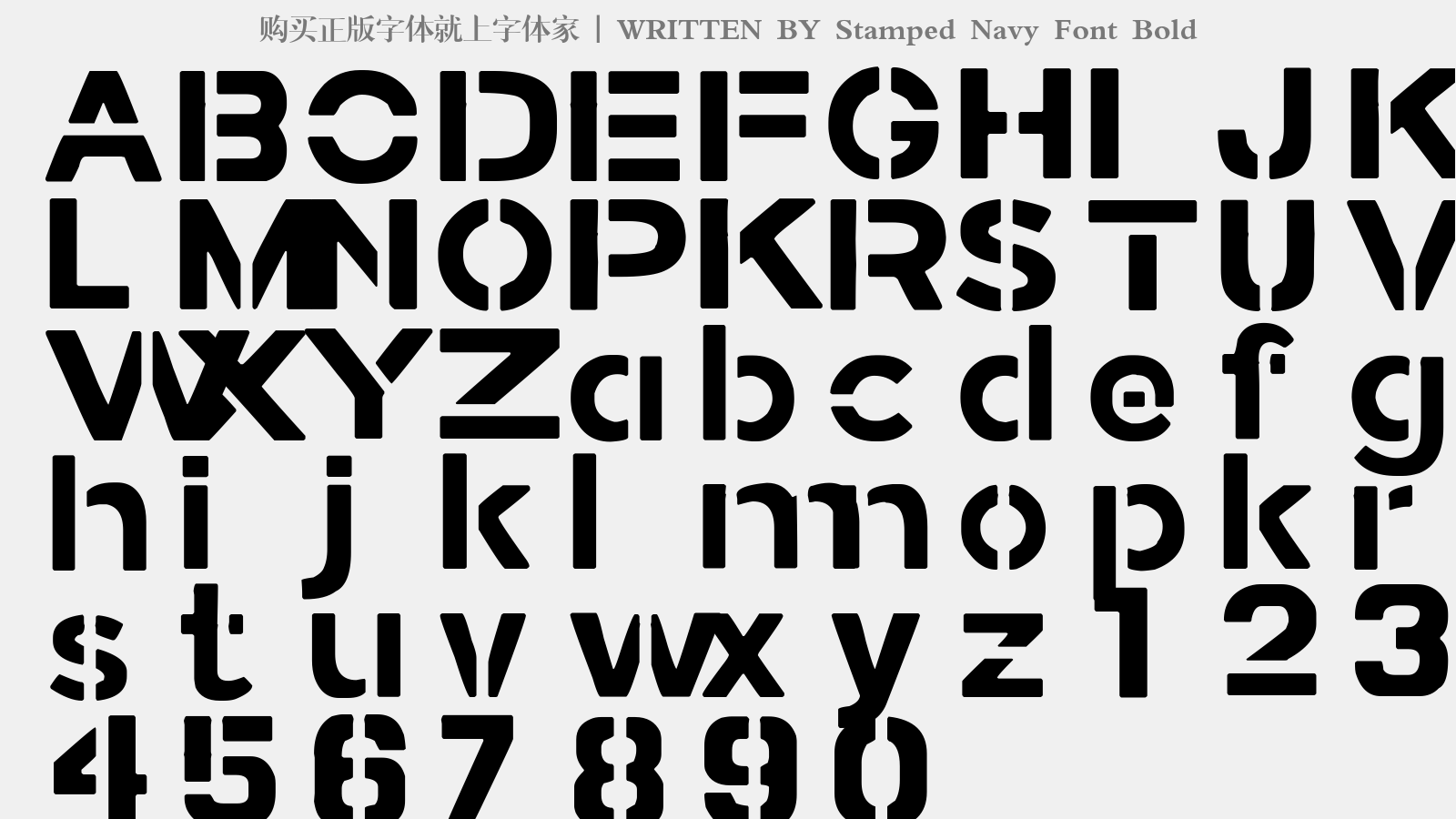 Stamped Navy Font Bold免费字体下载 - 英文字体免费下载尽在字体家