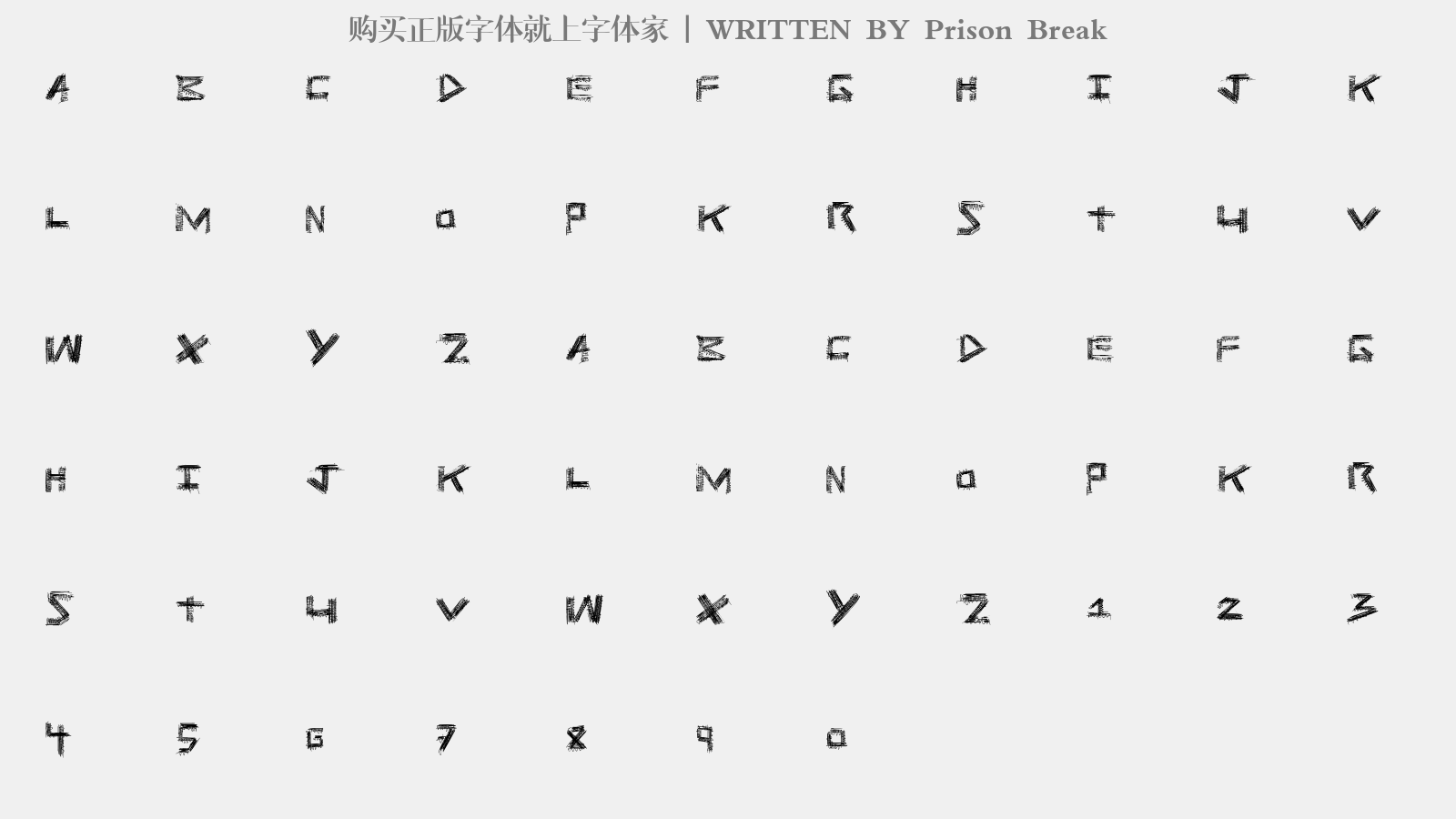 Prison Break免费字体下载 - 英文字体免费下载尽在字体家