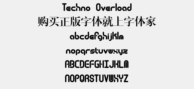 Techno Overload免费字体下载 - 英文字体免费下载尽在字体家