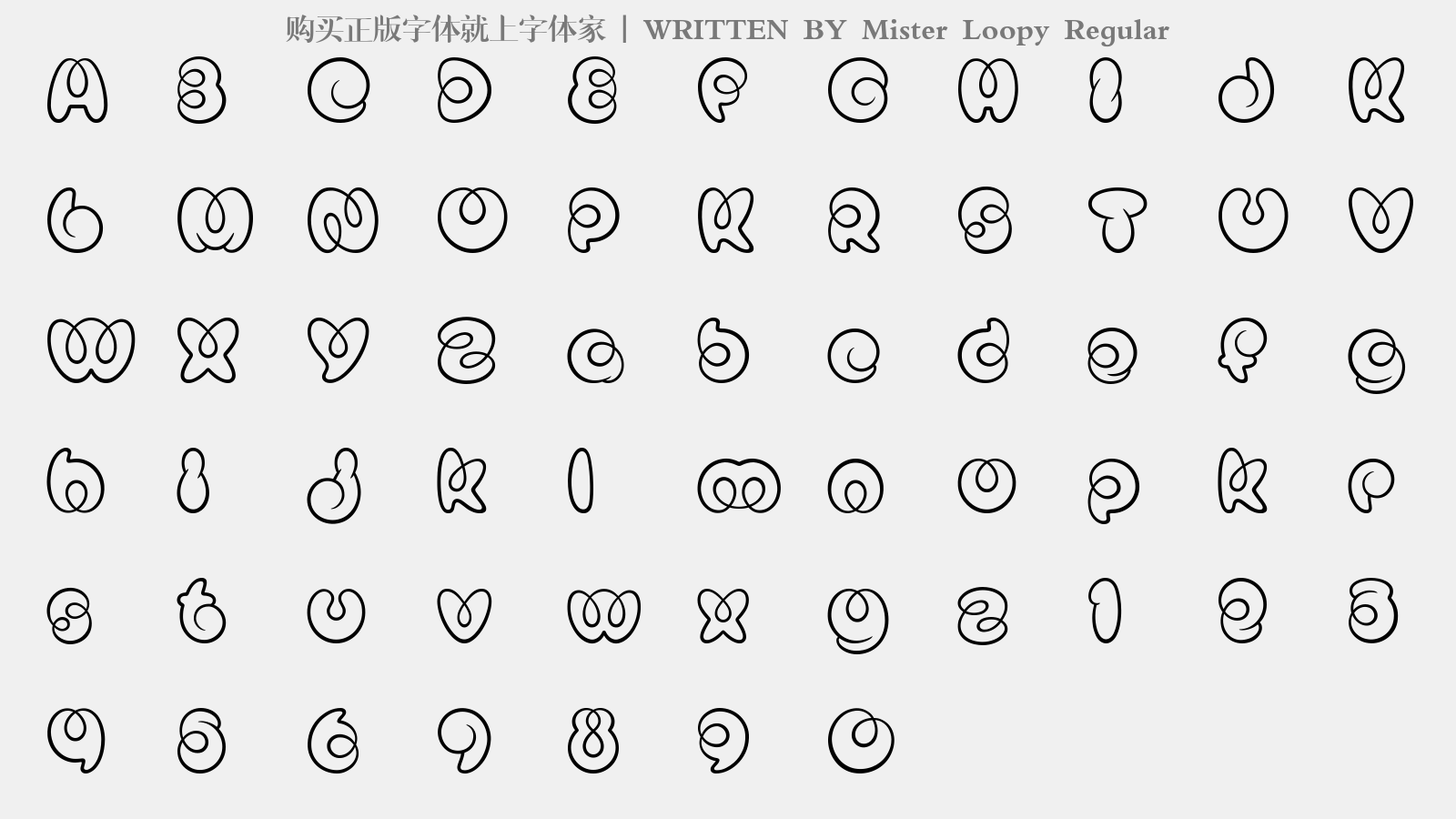 Mister Loopy Regular免费字体下载 - 英文字体免费下载尽在字体家