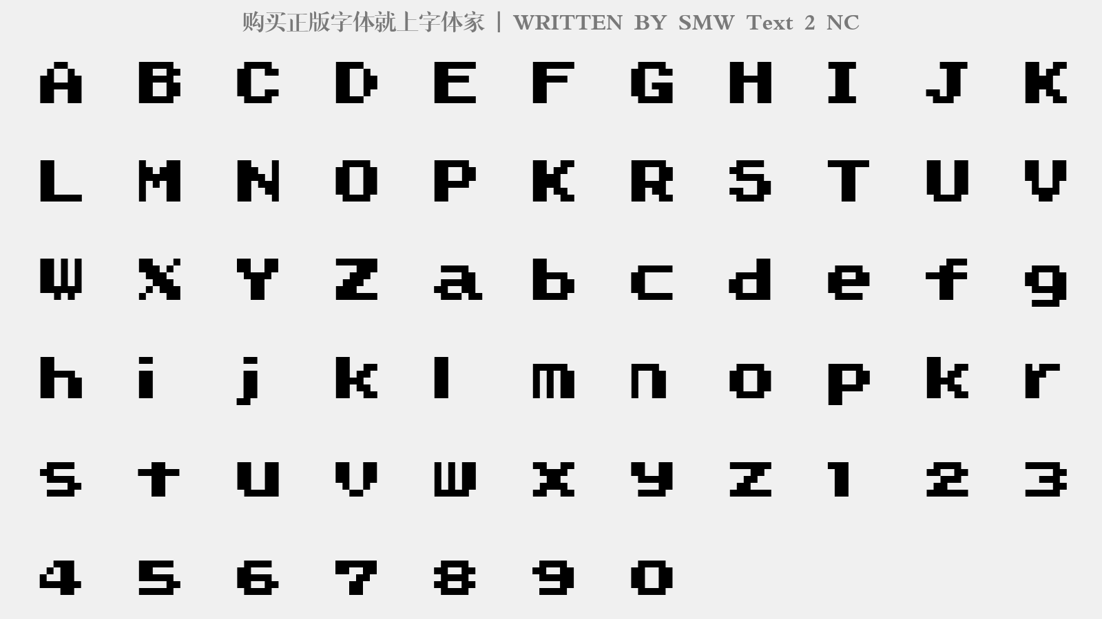 SMW Text 2 NC免费字体下载 - 英文字体免费下载尽在字体家