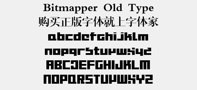Bitmapper Old Type免费字体下载 - 英文字体免费下载尽在字体家