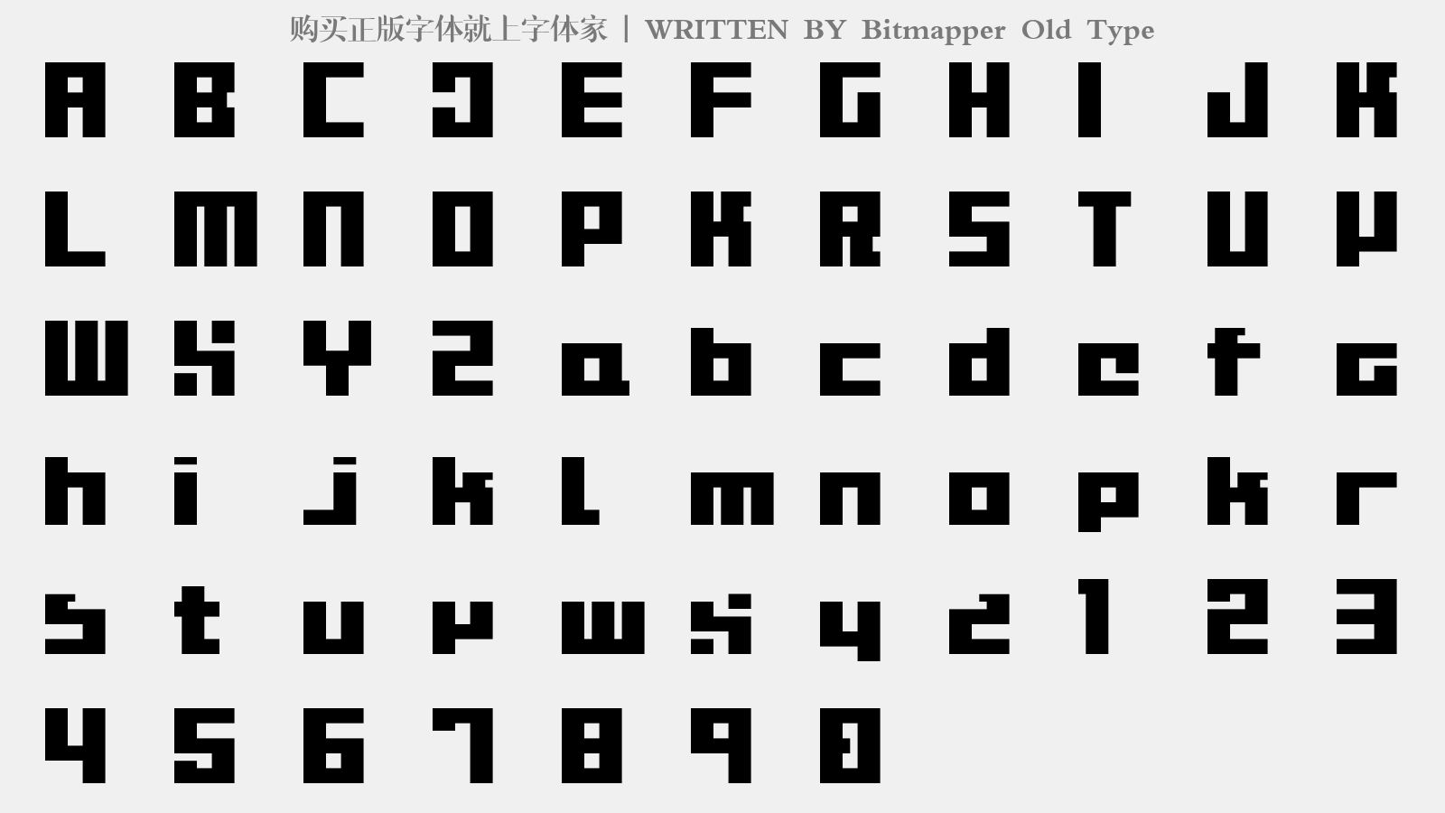Bitmapper Old Type免费字体下载 - 英文字体免费下载尽在字体家