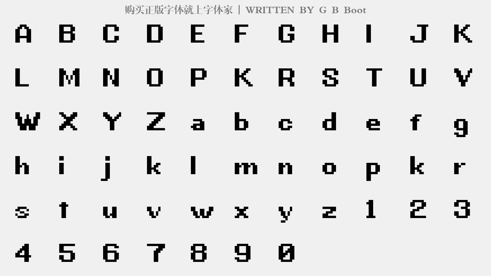 G B Boot免费字体下载 - 英文字体免费下载尽在字体家