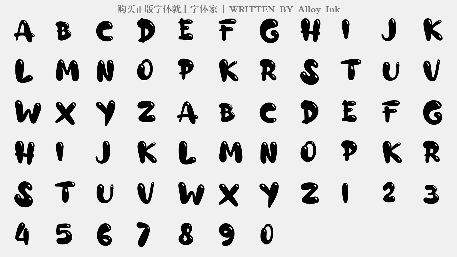 Alloy Ink免费字体下载 - 英文字体免费下载尽在字体家