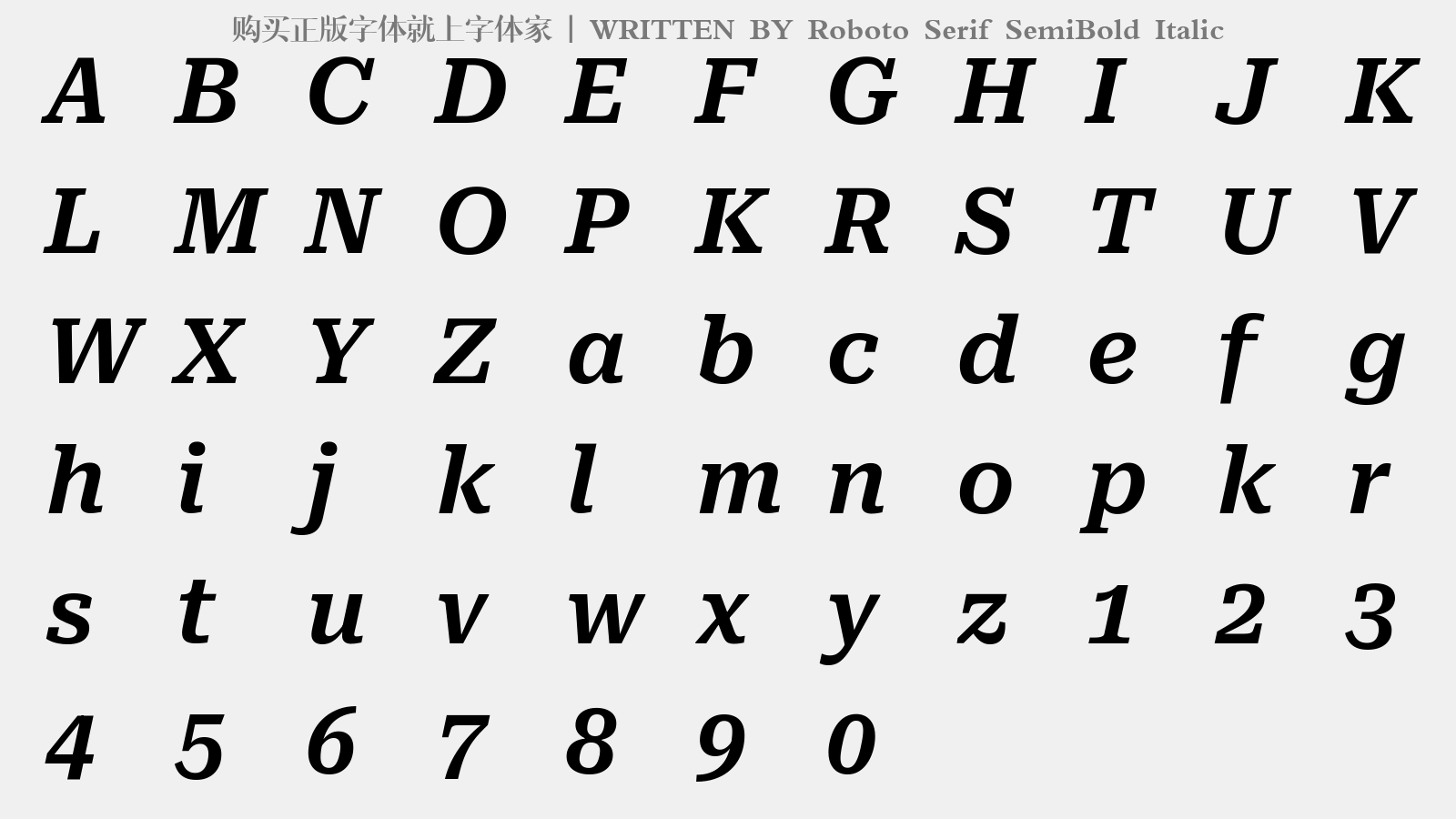 Roboto Serif SemiBold Italic免费字体下载 - 英文字体免费下载尽在字体家
